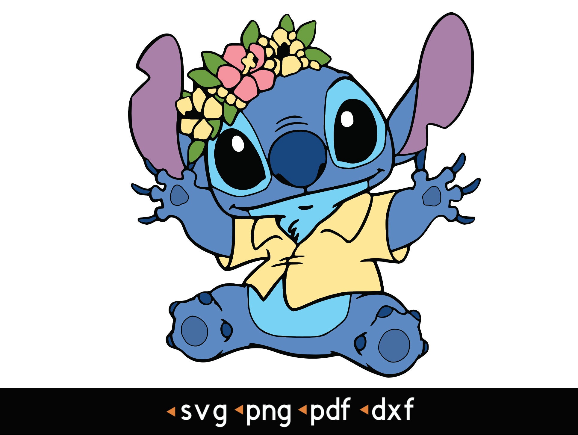 Stitch 7 svg png pdf dxf | Etsy
