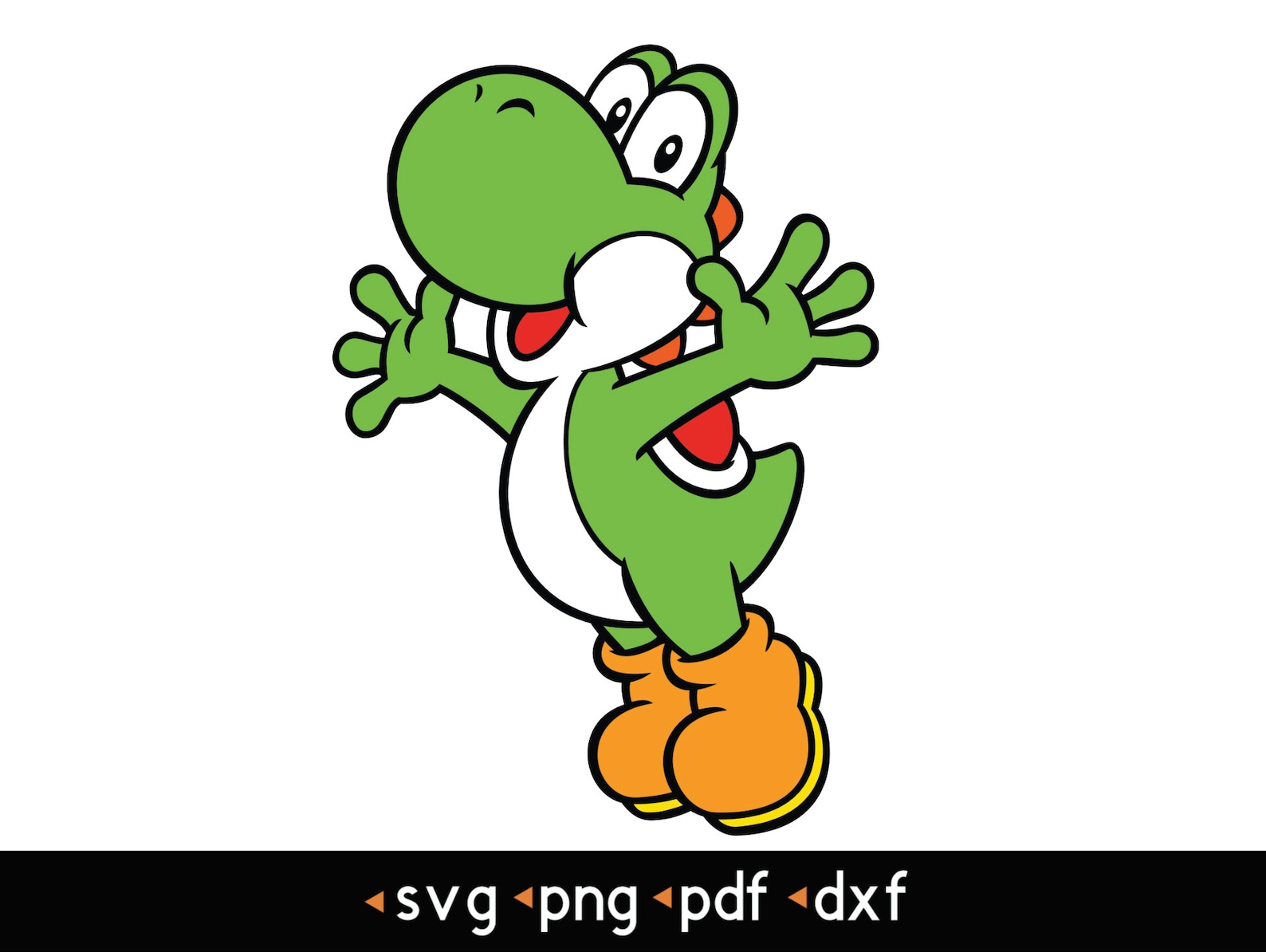 Yoshi 3 Svg Png Pdf Dxf - Etsy UK