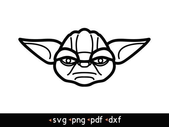 Yoda Head Outline