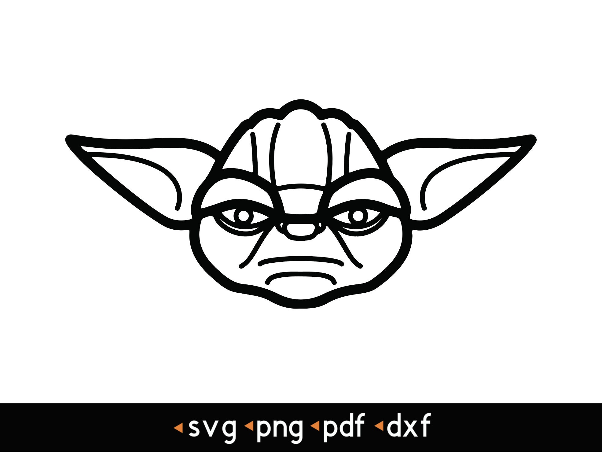 Yoda Face Art