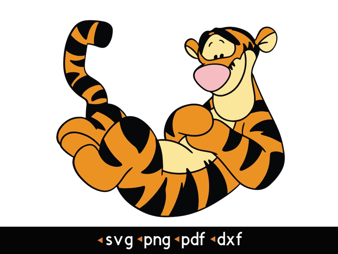 Tigger 10 Svg Png Pdf Dxf - Etsy