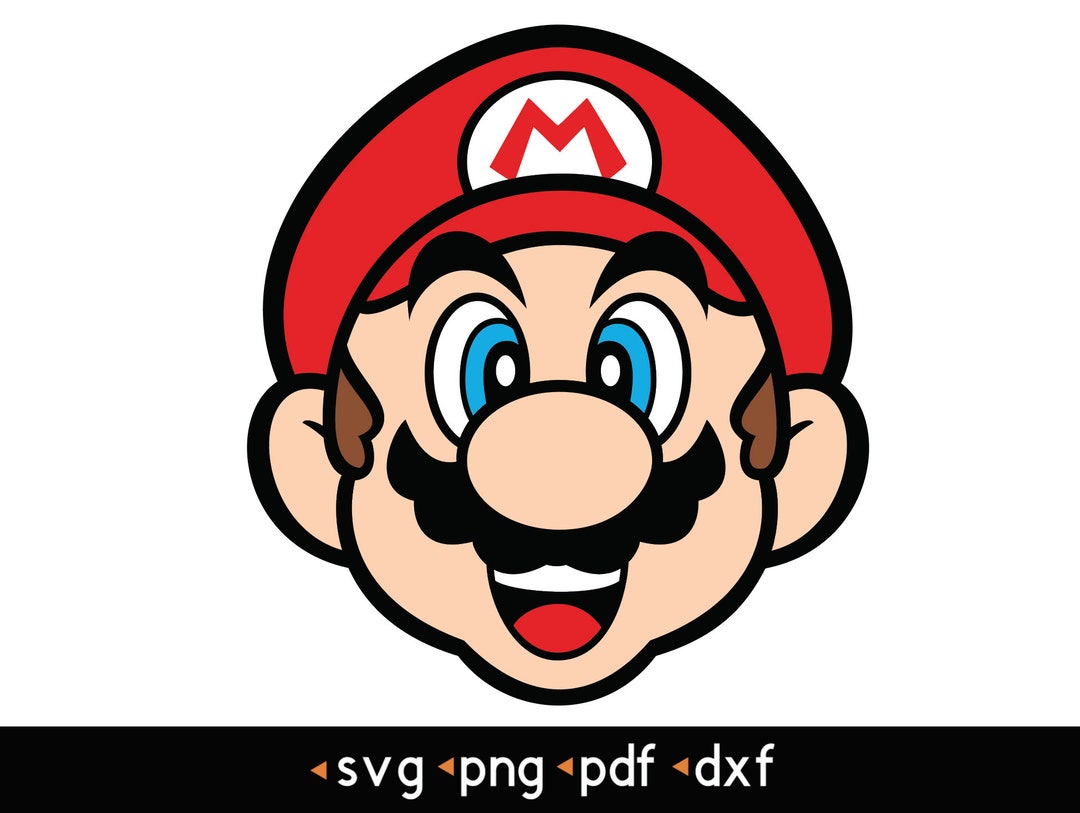 Mario- #4 Svg, Png, Pdf, Dxf - Etsy