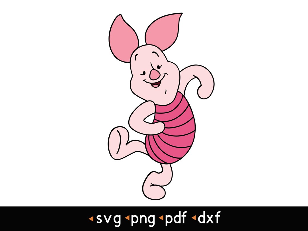 Piglet- #2 Svg, Png, Pdf, Dxf - Etsy