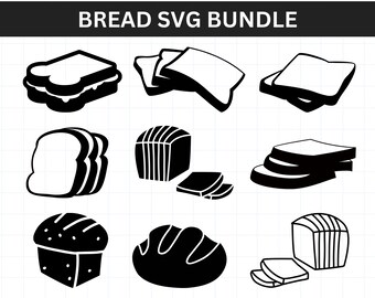 Bread SVG, Bread Basket Svg, Loaf of Bread Clipart, Bread Cricut ...