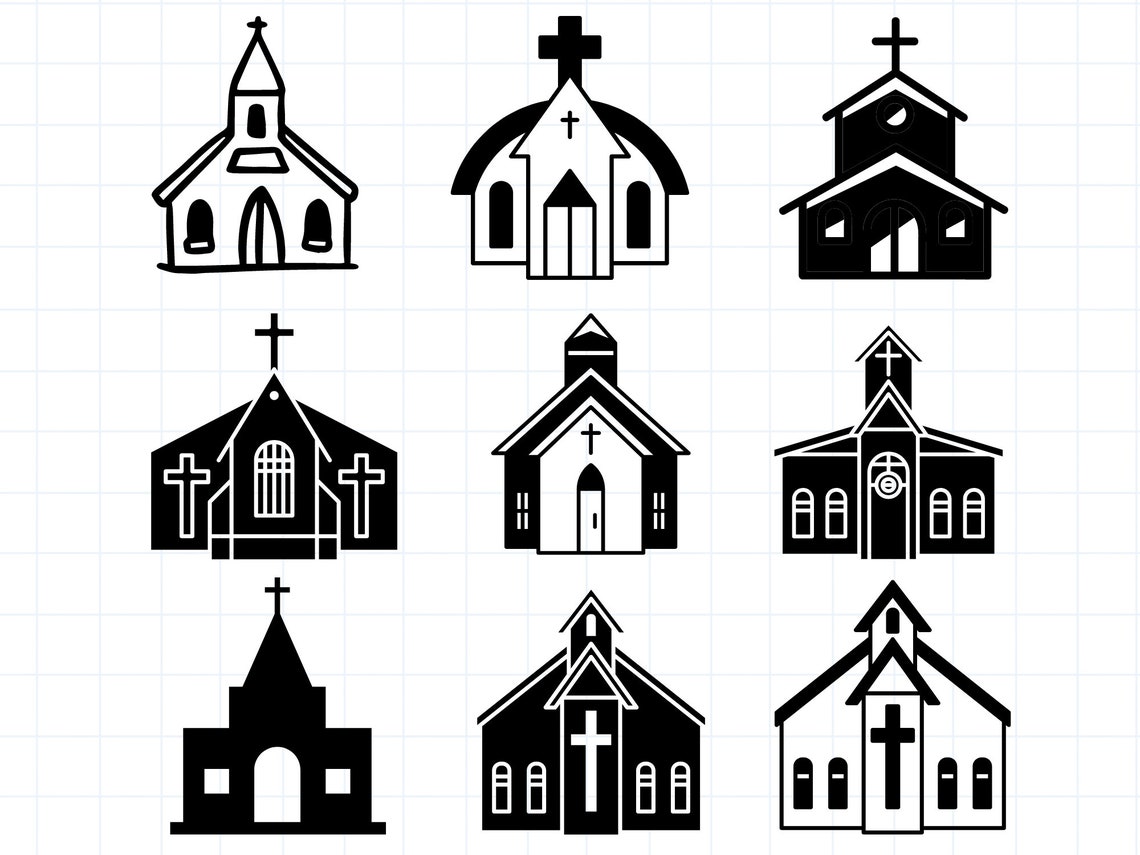 Church SVG, Church Cricut, Church Silhouette, Church Cut File ...