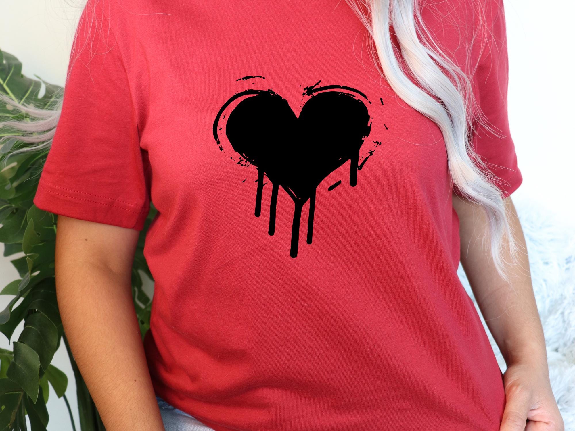 Dripping Heart SVG, Love SVG, Hearts Svg, Melting Heart SVG, Black ...