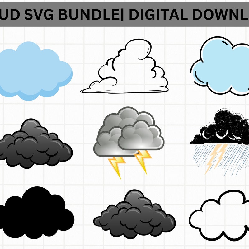 Cloud Wall Stencil - Etsy