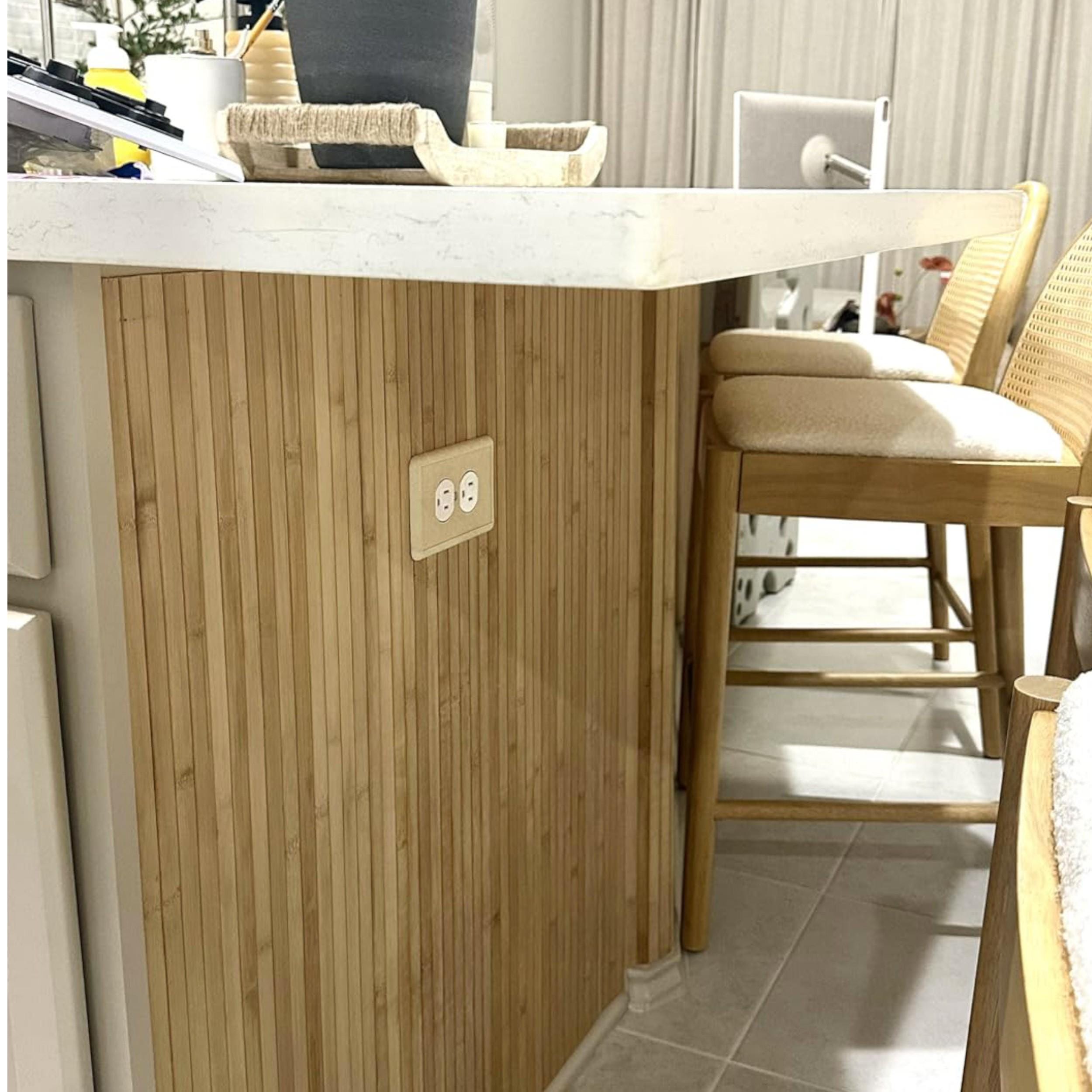 Natural Bamboo Wall Paneling - Eco-friendly 12x96 Inch Pole Wrap for ...