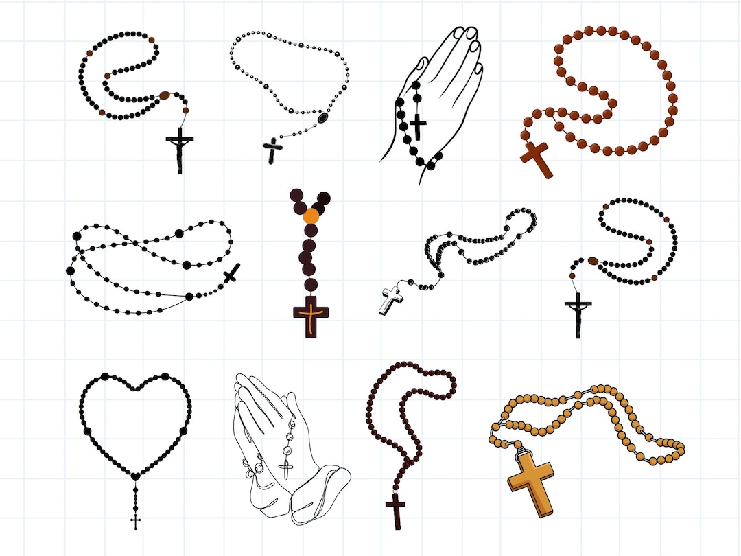 Rosary Svg Rosary Beads Svg Rosary Svg Cut Rosary Cricut Rosary Clipart ...