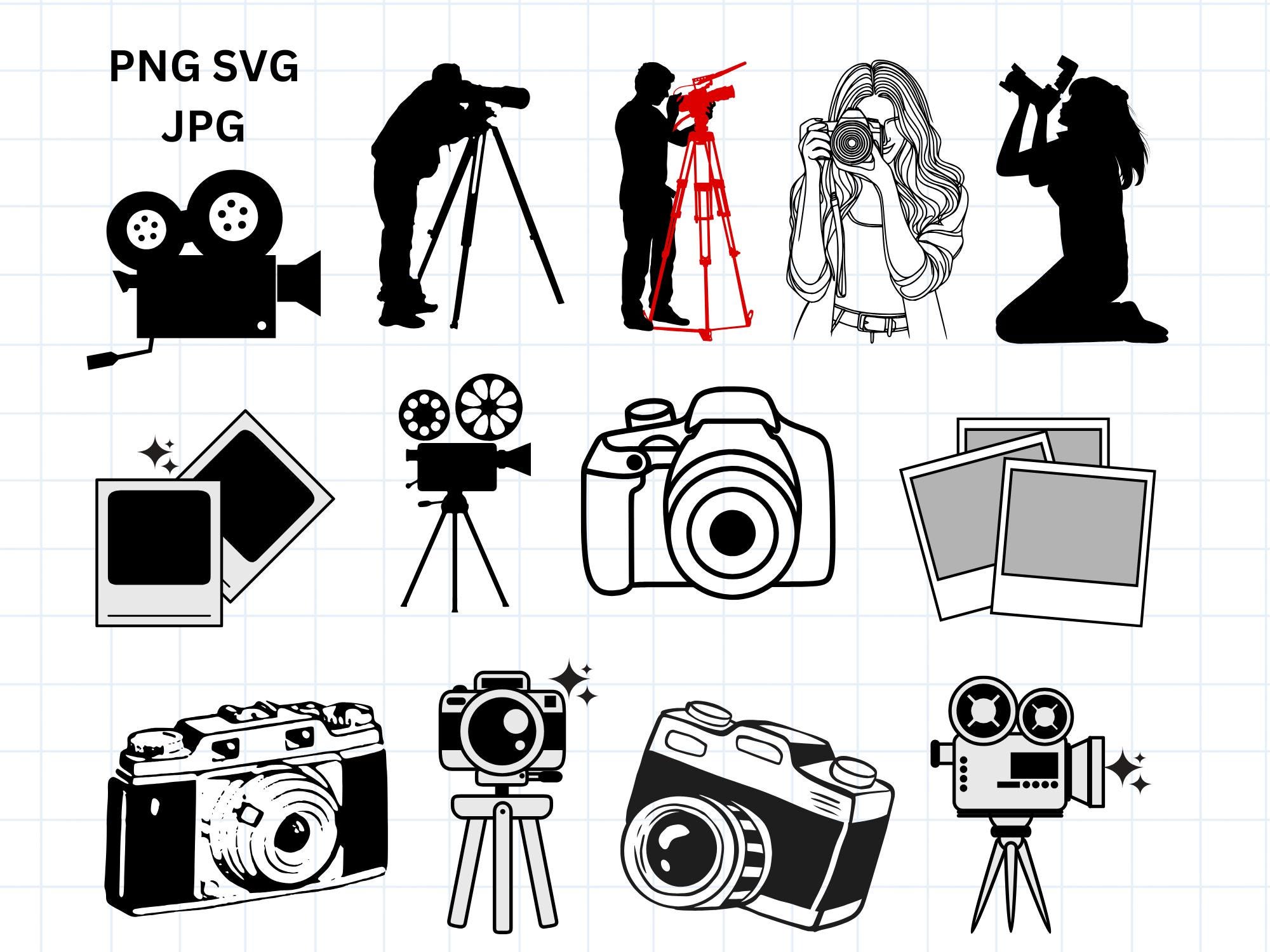 Camera SVG, Camera Cricut, Photography Svg, Camera Vector, Photo Taking ...