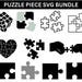 Puzzle Svg, Jigsaw Svg, Puzzle Pieces Bundle, Heart Puzzle Svg, Heart ...