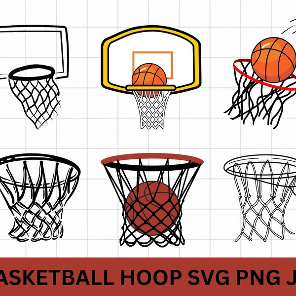 Basketball Net Svg - Etsy