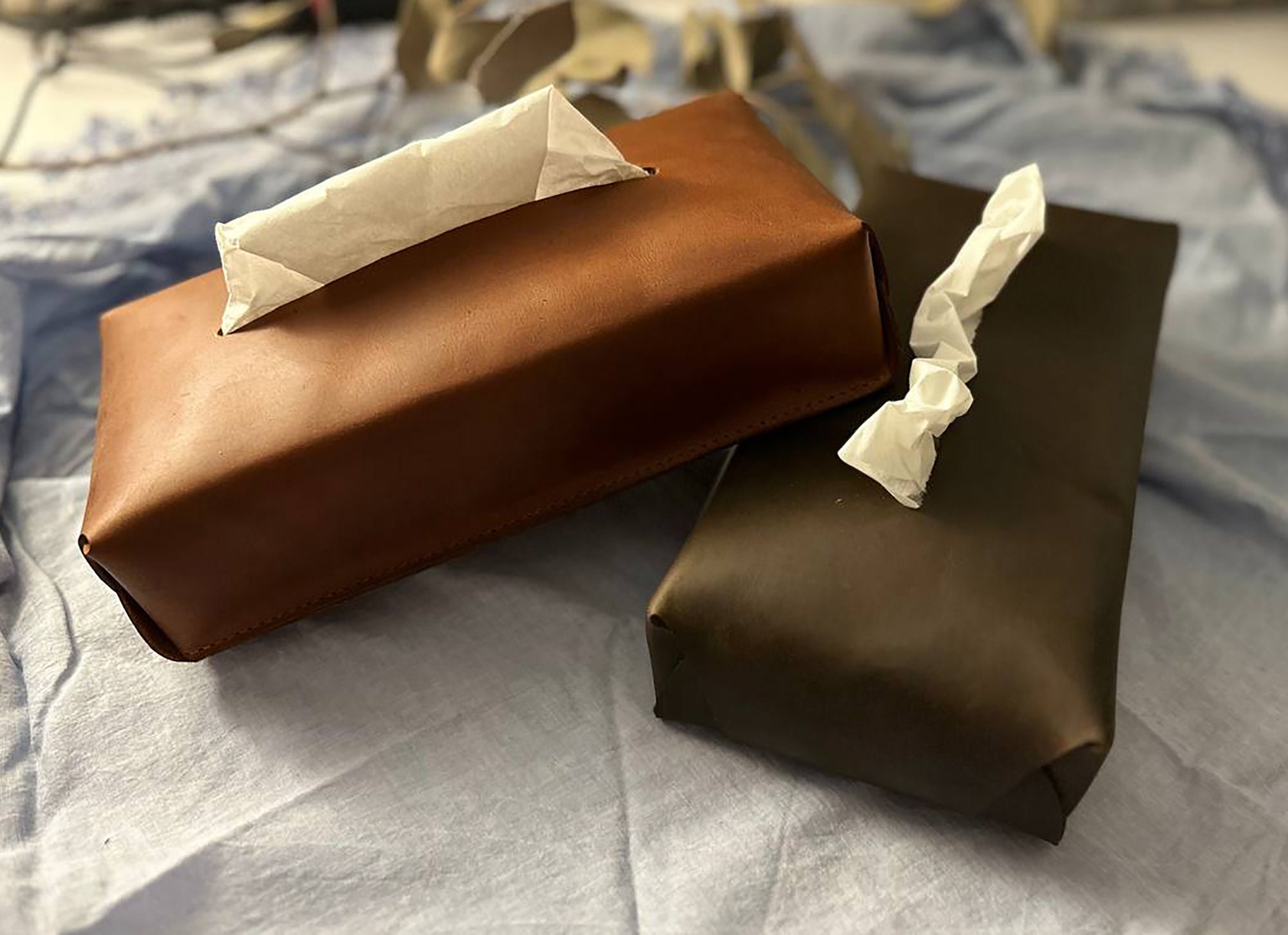 Leather Tissue Box, Leather Tissue Car Holder, Car Tissue Holder ...