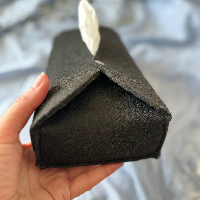 Felt Tissue Box, Wool Felt Tissue Holder, Soft Felt Tissue Case, Napkin ...