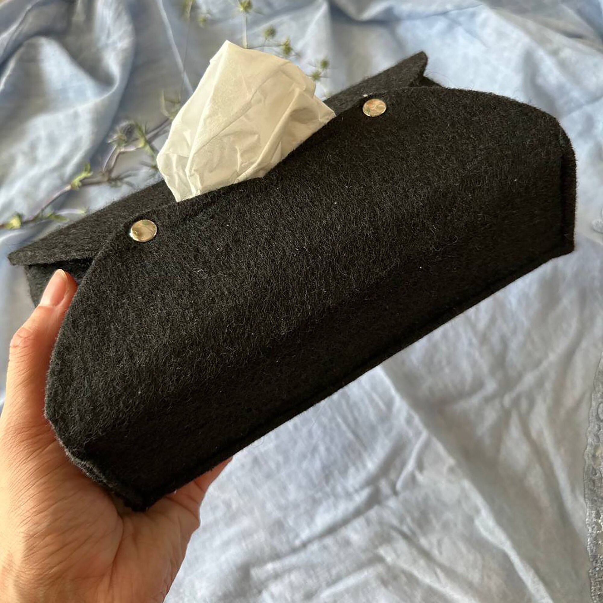 Felt Tissue Box, Wool Felt Tissue Holder, Soft Felt Tissue Case, Napkin ...