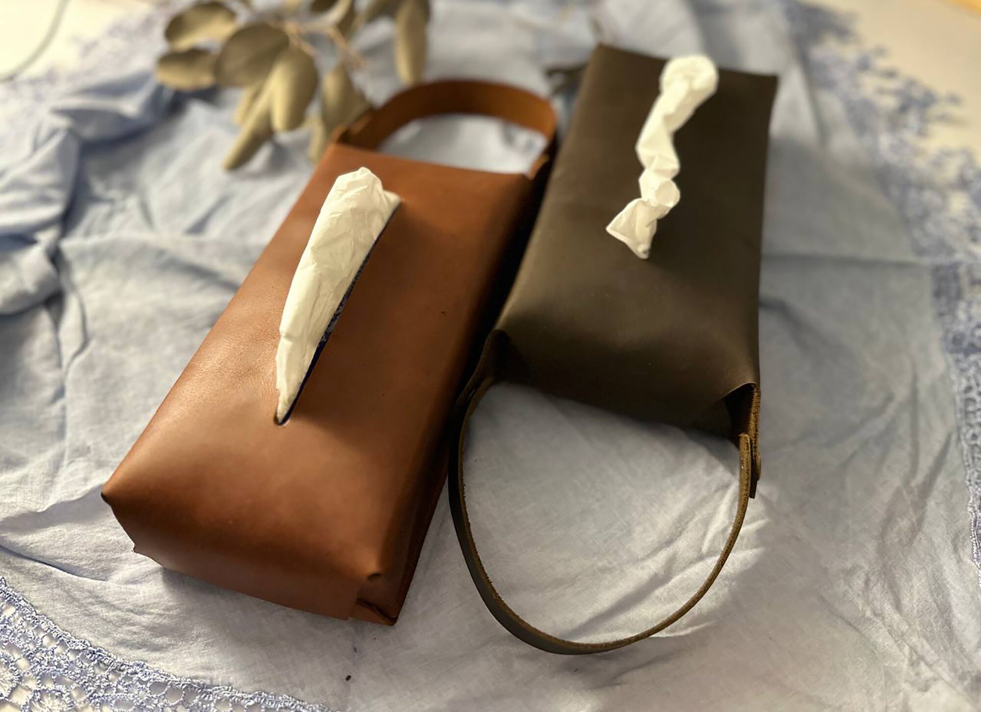Leather Tissue Box, Leather Tissue Car Holder, Car Tissue Holder ...