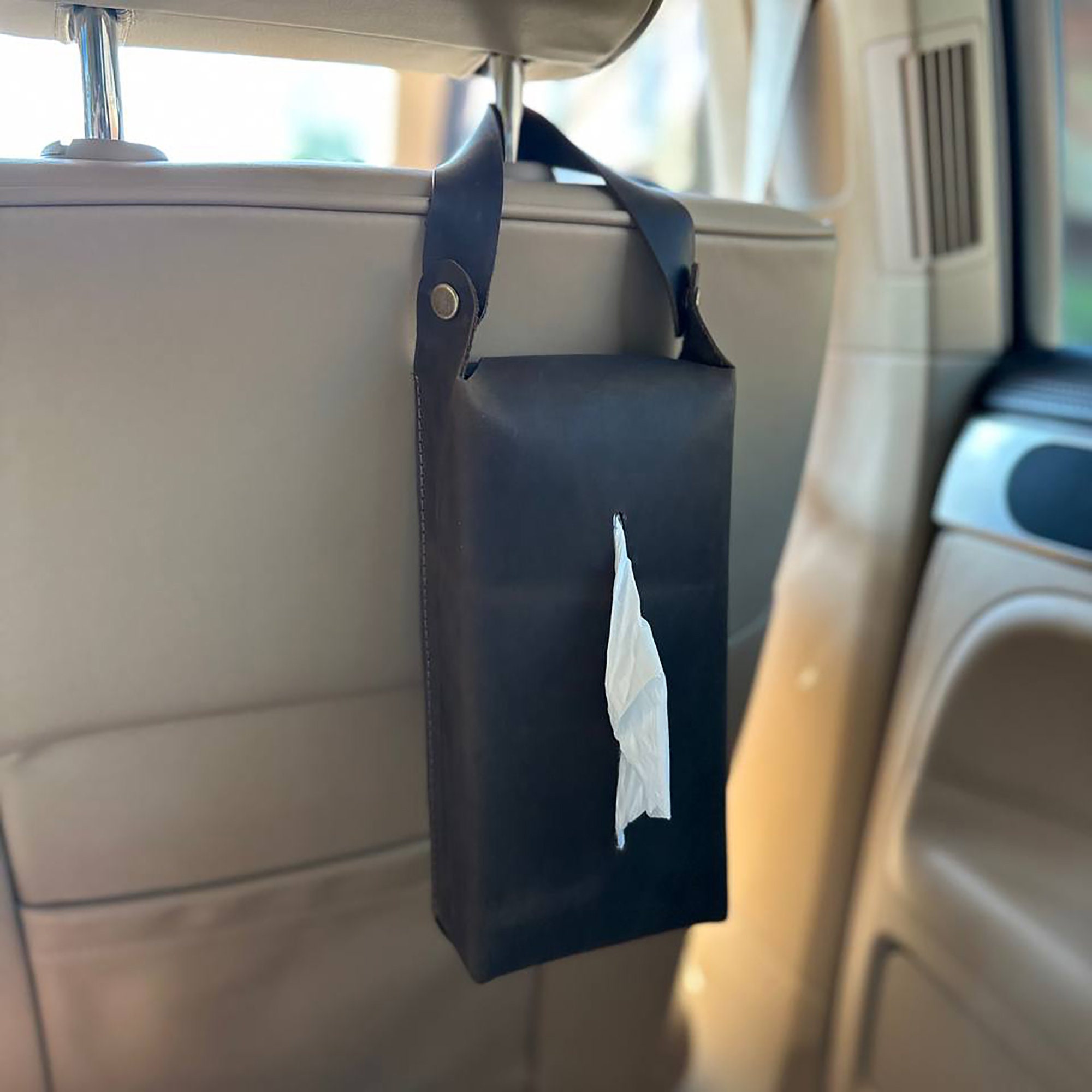 Leather Tissue Box Cover, Tissue Car Holder Detachable Strap, Backseat ...
