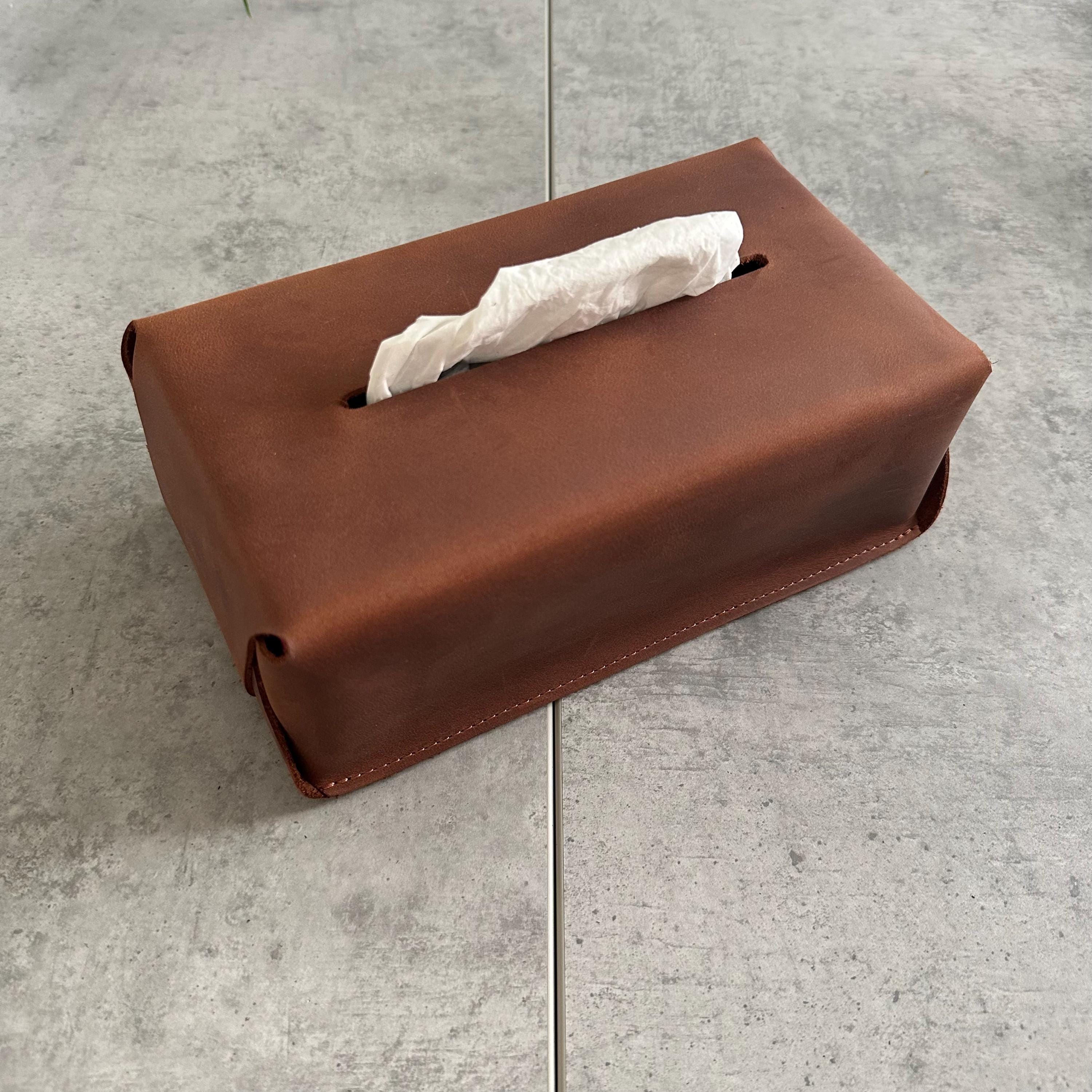 Leather Tissue Box Cover, Tissue Car Holder Detachable Strap, Backseat ...