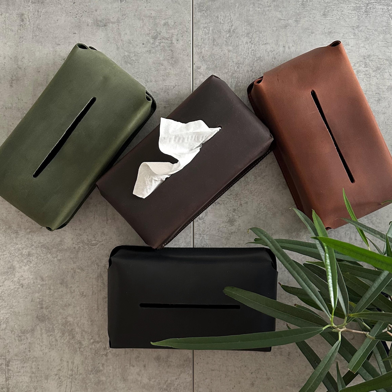 Leather Tissue Box Cover, Tissue Car Holder Detachable Strap, Backseat ...