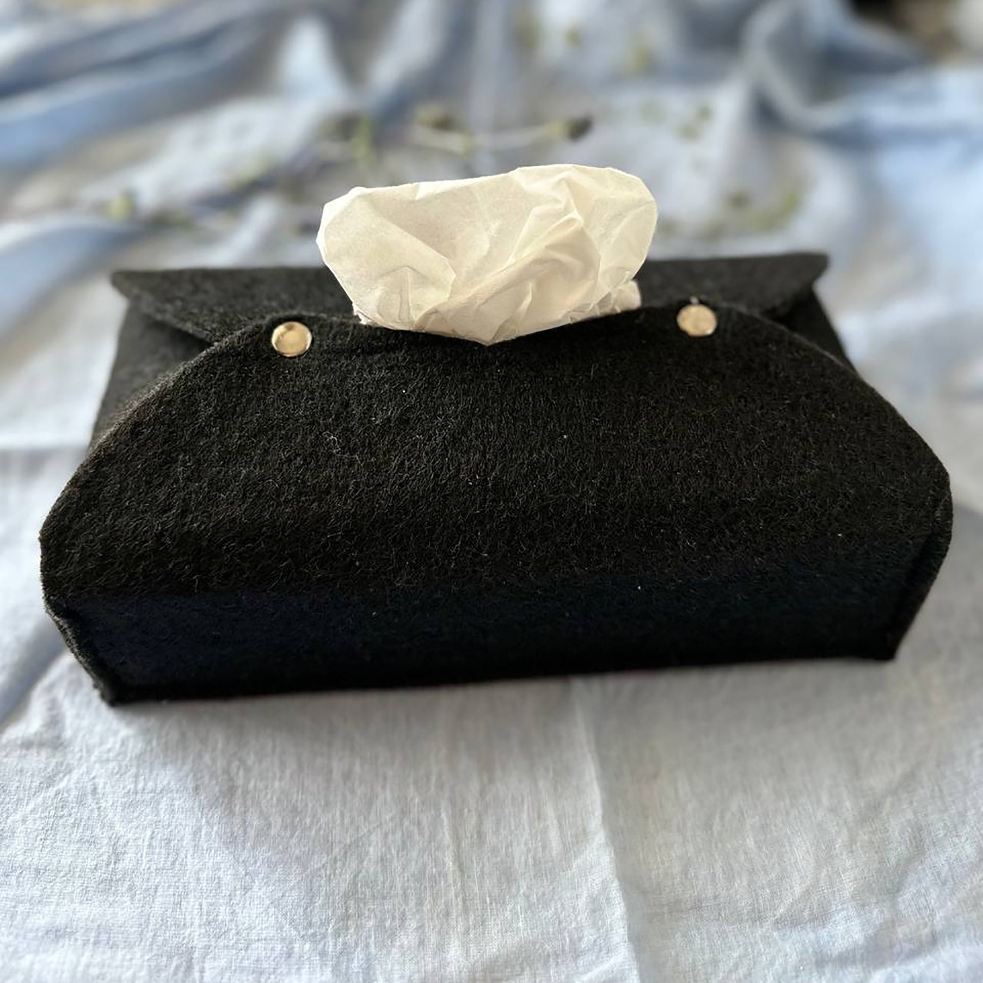 Felt Tissue Box, Wool Felt Tissue Holder, Soft Felt Tissue Case, Napkin ...