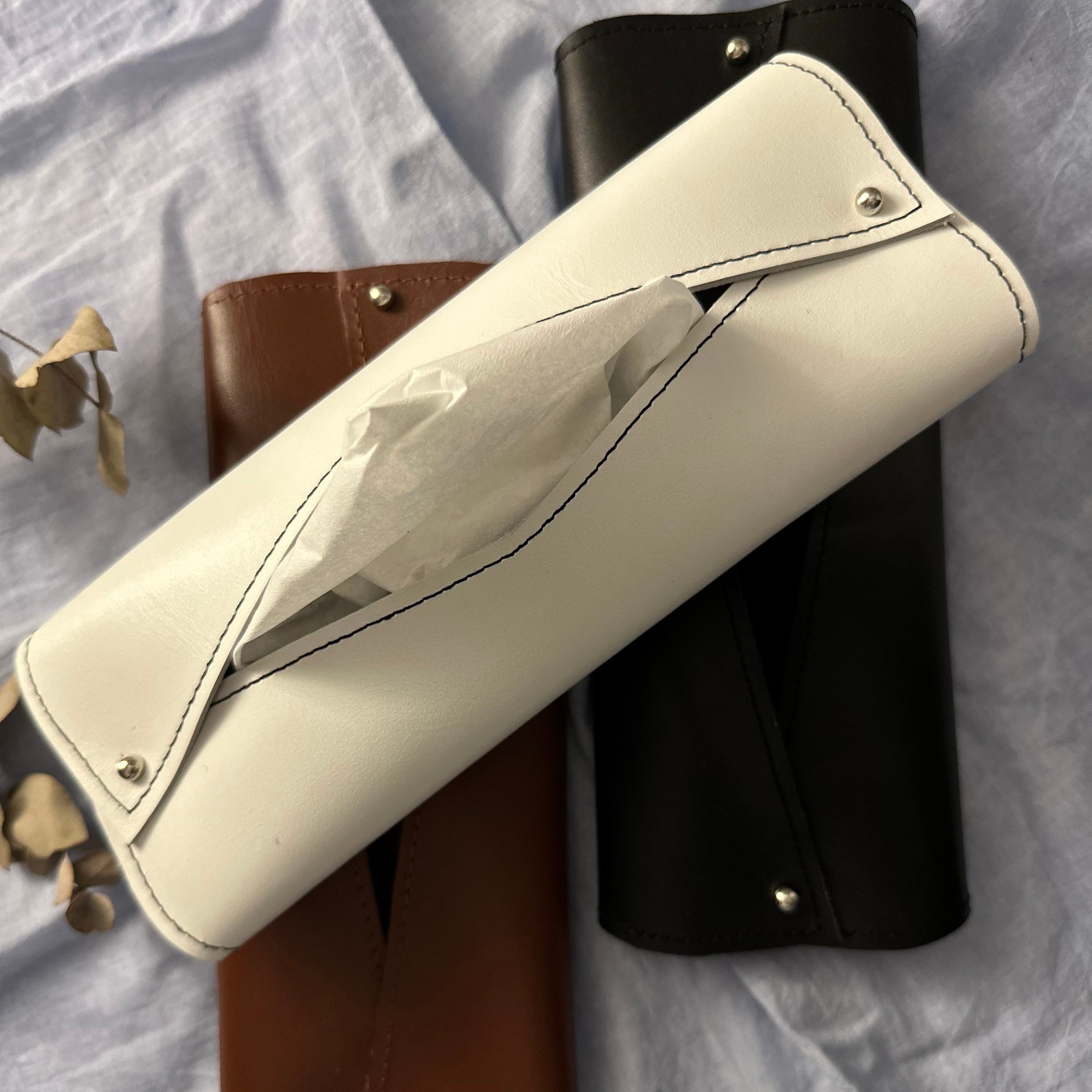 Leather Tissue Case, Leather Tissue Box, Tissue Holder, Napkin Case ...