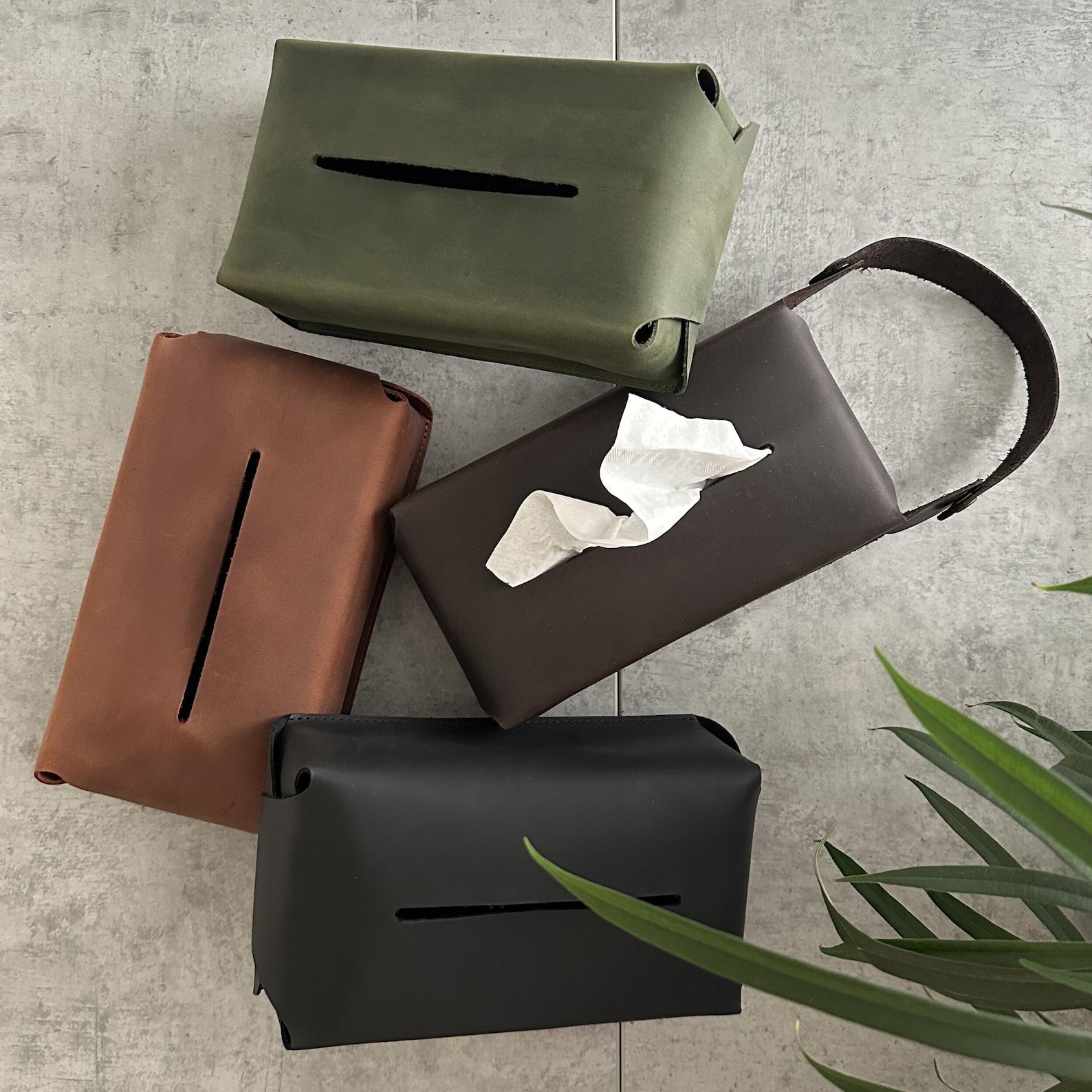 Leather Tissue Box Cover, Tissue Car Holder Detachable Strap, Backseat ...