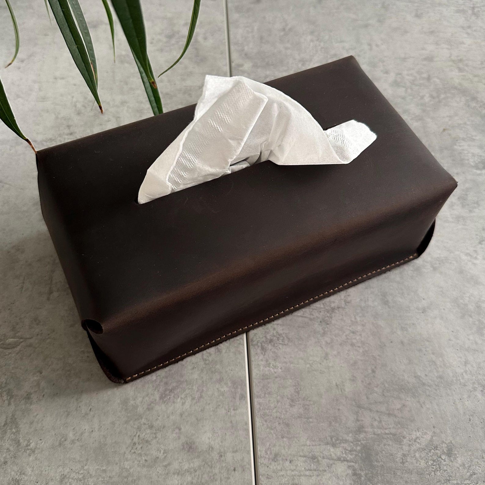 Leather Tissue Box Cover, Tissue Car Holder Detachable Strap, Backseat ...