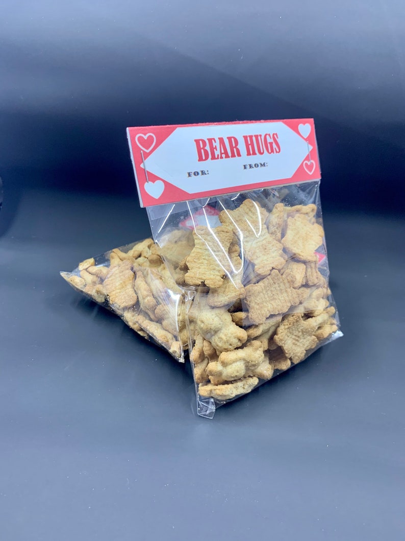 Bear Hugs/valentine’s Day Favor/teddy Grahams/crackers/daycare/class ...