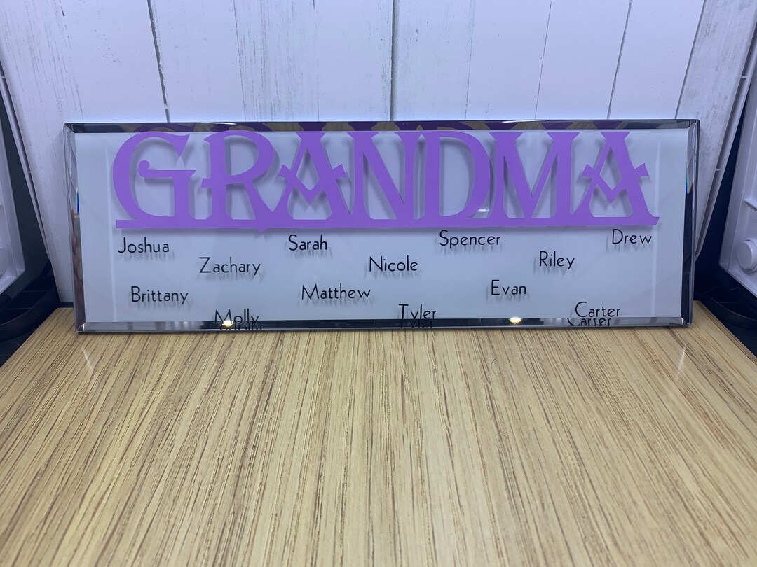 Grandma Tile/grandkids Names/nana Tile/personalized Grandma Decor/gift ...