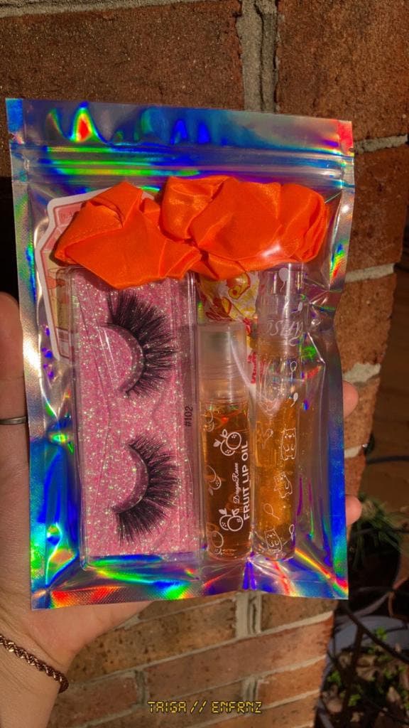 Lip Gloss and Lash Bundle- Aesthetic Seven Color Choices - Etsy