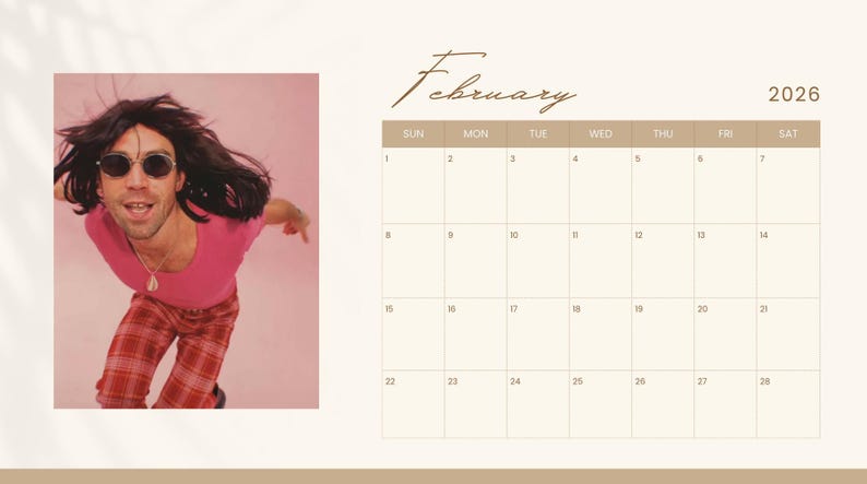 2026 Mr Fantasy Digital Calendar (PDF) - Etsy