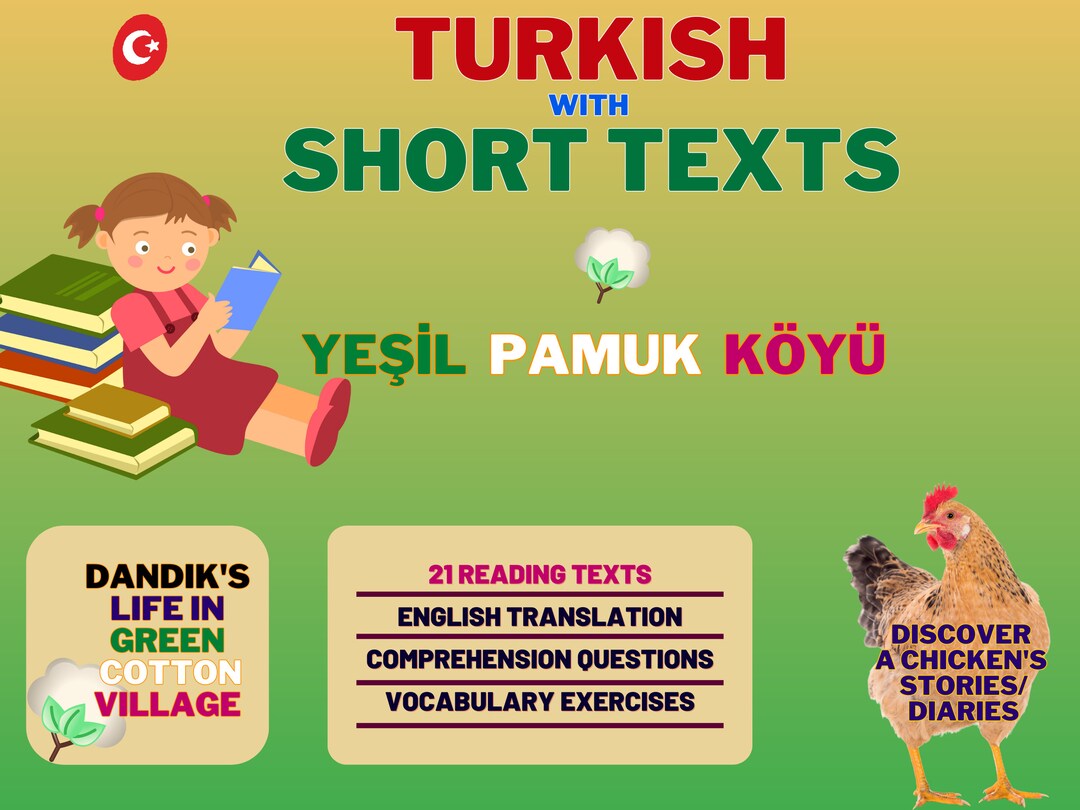 Turkish Through Mini Texts Turkish Reading Book Yeşil - Etsy