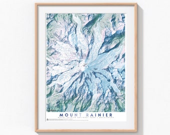 Topographic Map Pnw Print - Etsy