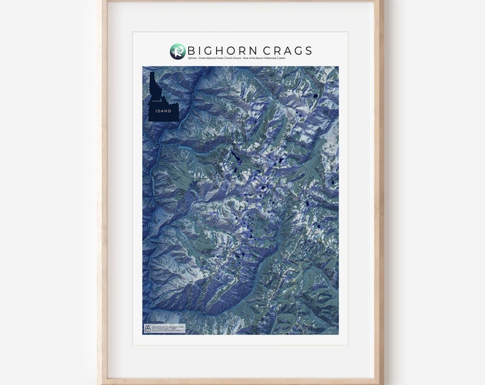 Montana Mountain Ranges Map - Etsy