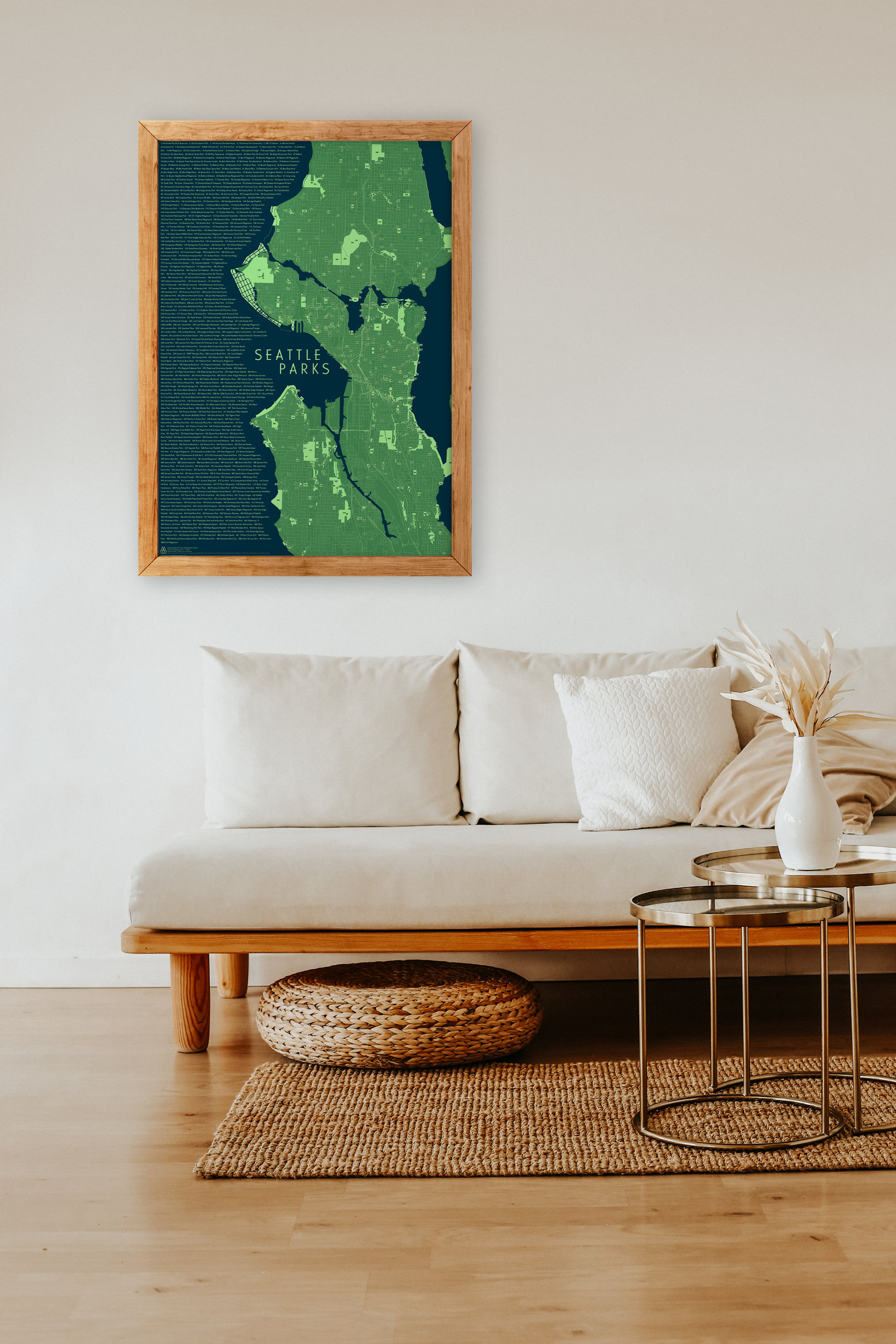 Seattle City Parks Map - Etsy