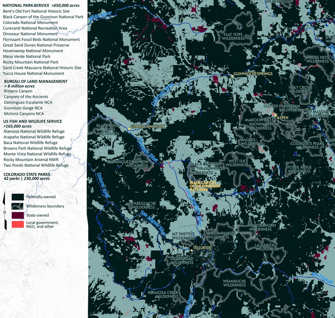 Colorado Public Lands Map - Etsy