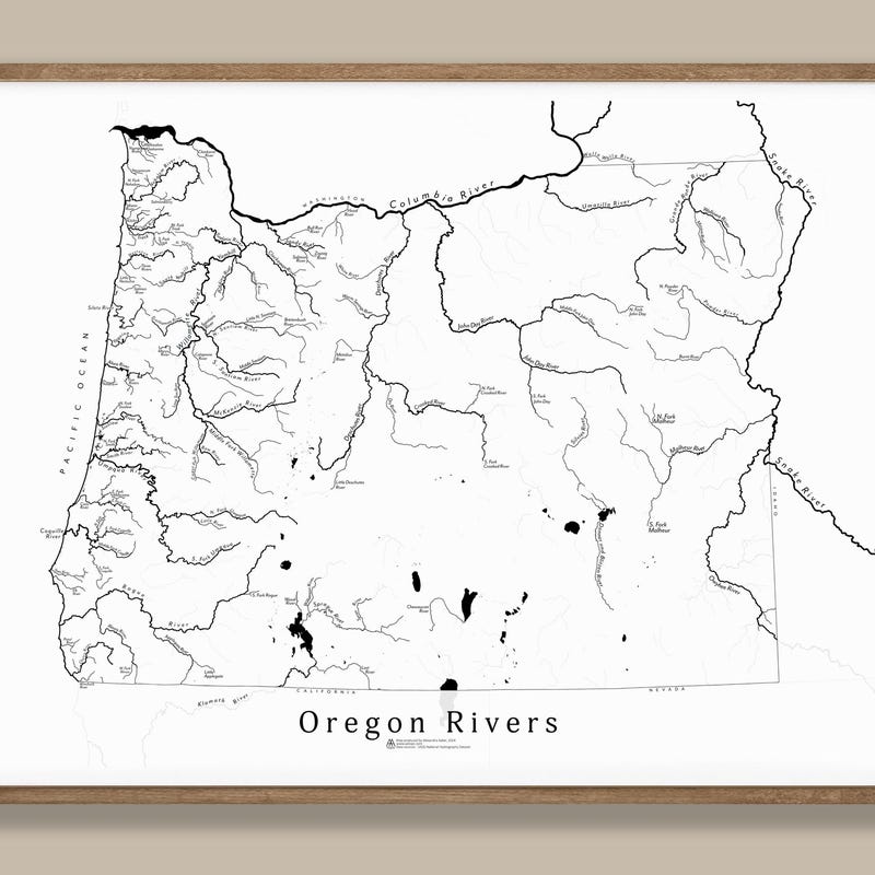Oregon Print - Etsy