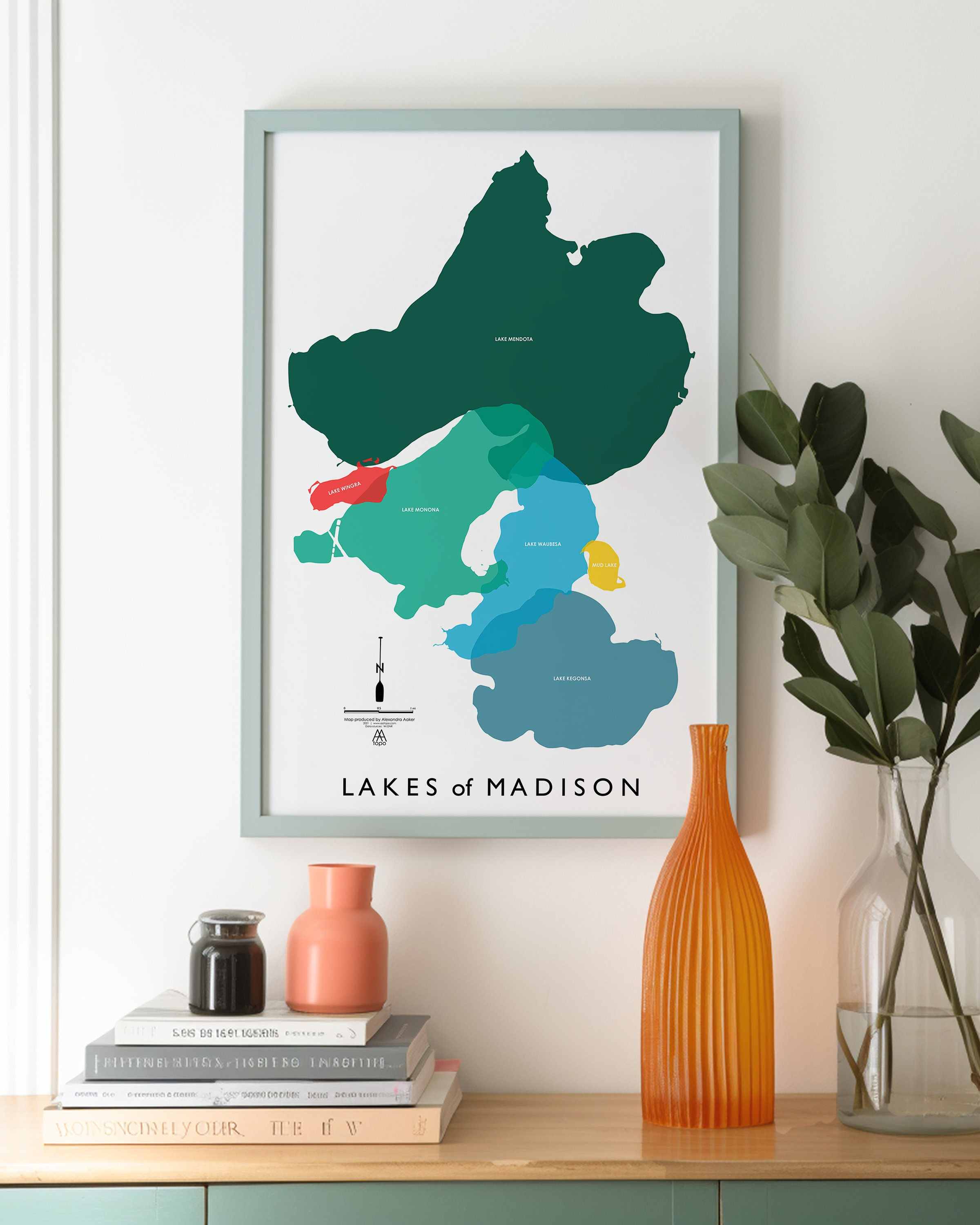Madison Lakes Map - Etsy