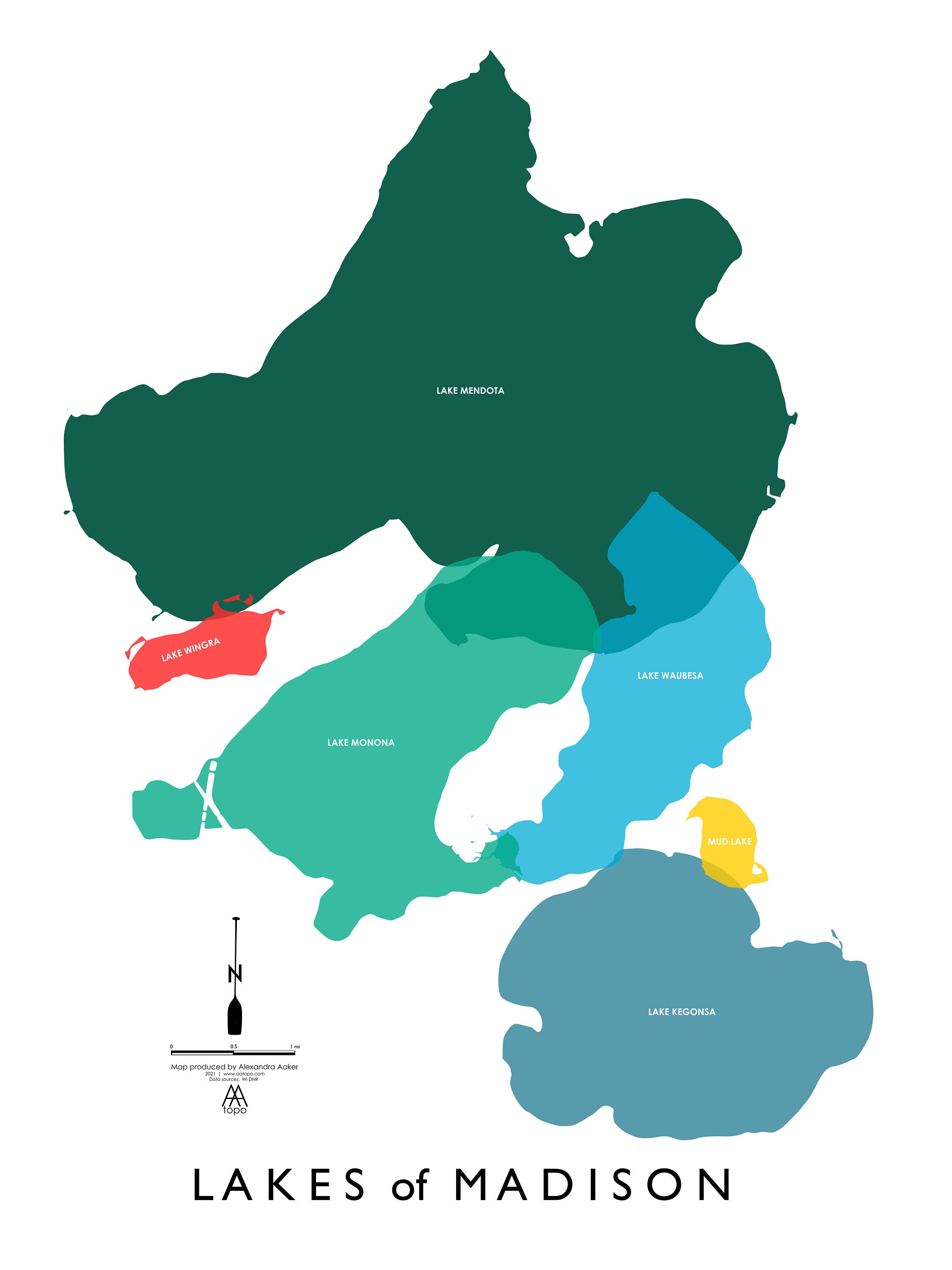 Madison Lakes Map - Etsy