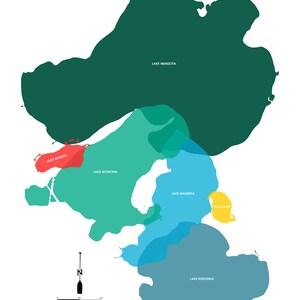 Madison Lakes Map - Etsy