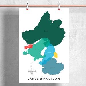 Madison Lakes Map - Etsy