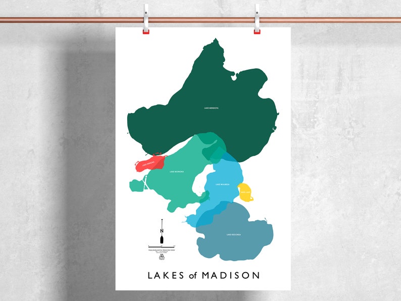 Madison Lakes Map - Etsy