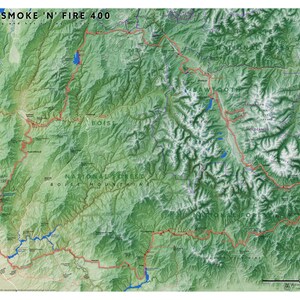 Idaho Smoke and Fire Bikepacking Route Map - Etsy