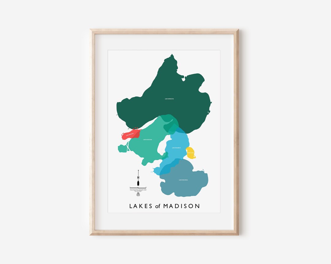 Madison Lakes Map - Etsy
