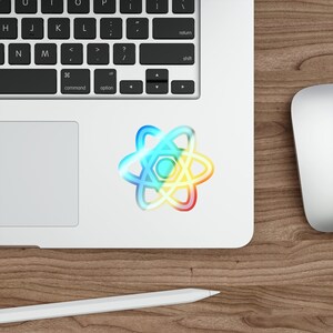 React.js Holographic Die-cut Stickers Developer Laptop Decal Tech Enthusiast Gift - Etsy