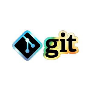 Git/github Holographic Die-cut Stickers Developer Laptop Decal Tech ...