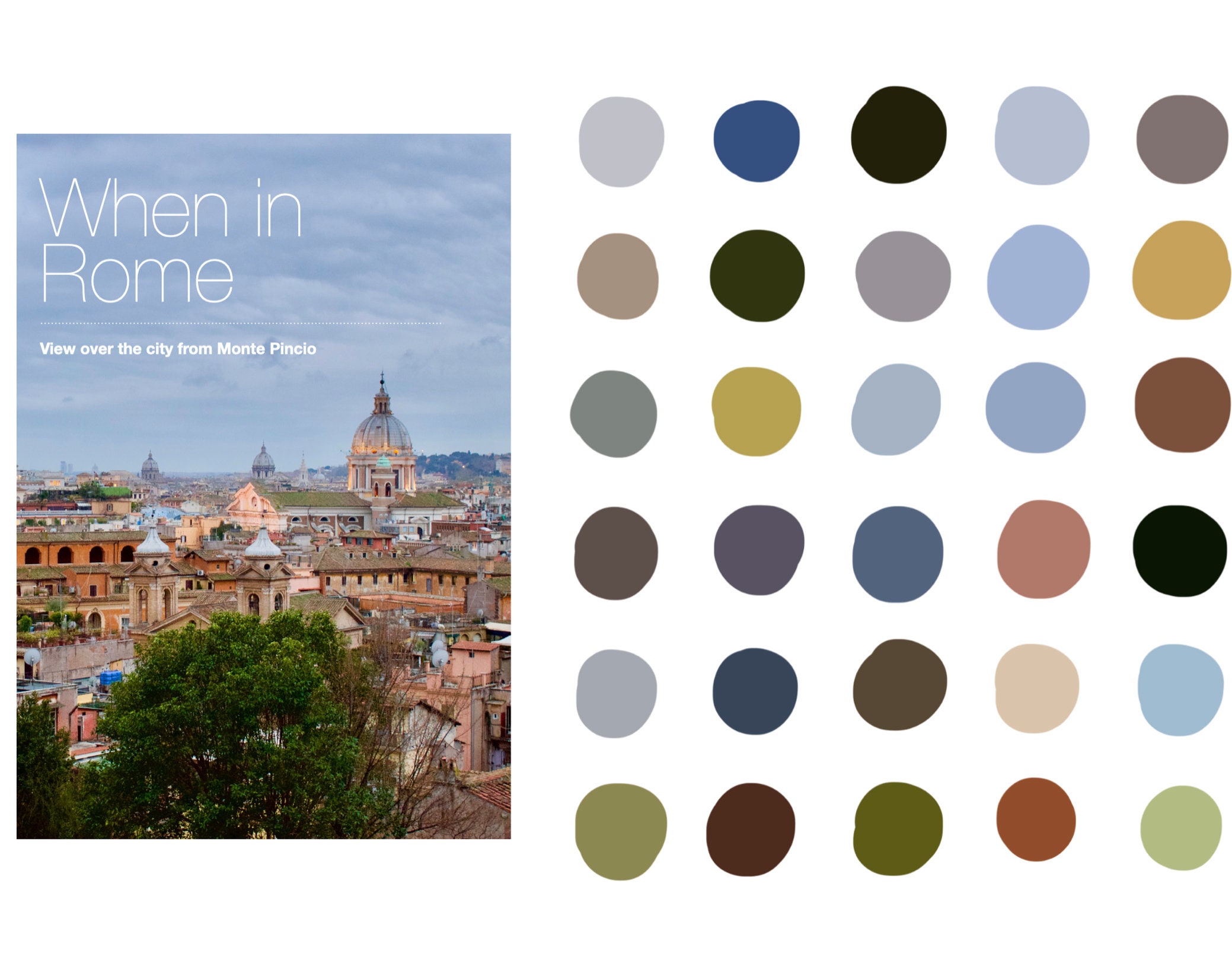 PROCREATE Color Palette - ROME - 30 Colors - Warm Colors - Swatches ...