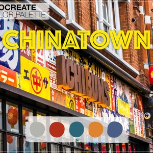 PROCREATE Color Palette - Chinatown - 30 Colors - Colorful - Swatches ...