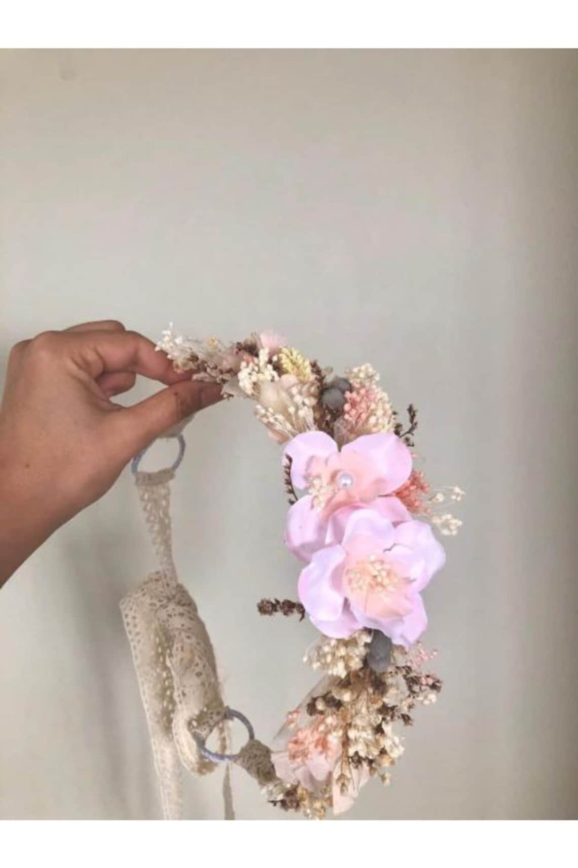 Spring Flower Crown, Flower Tiara, Floral Crown, Flower Halo, Bohemian ...