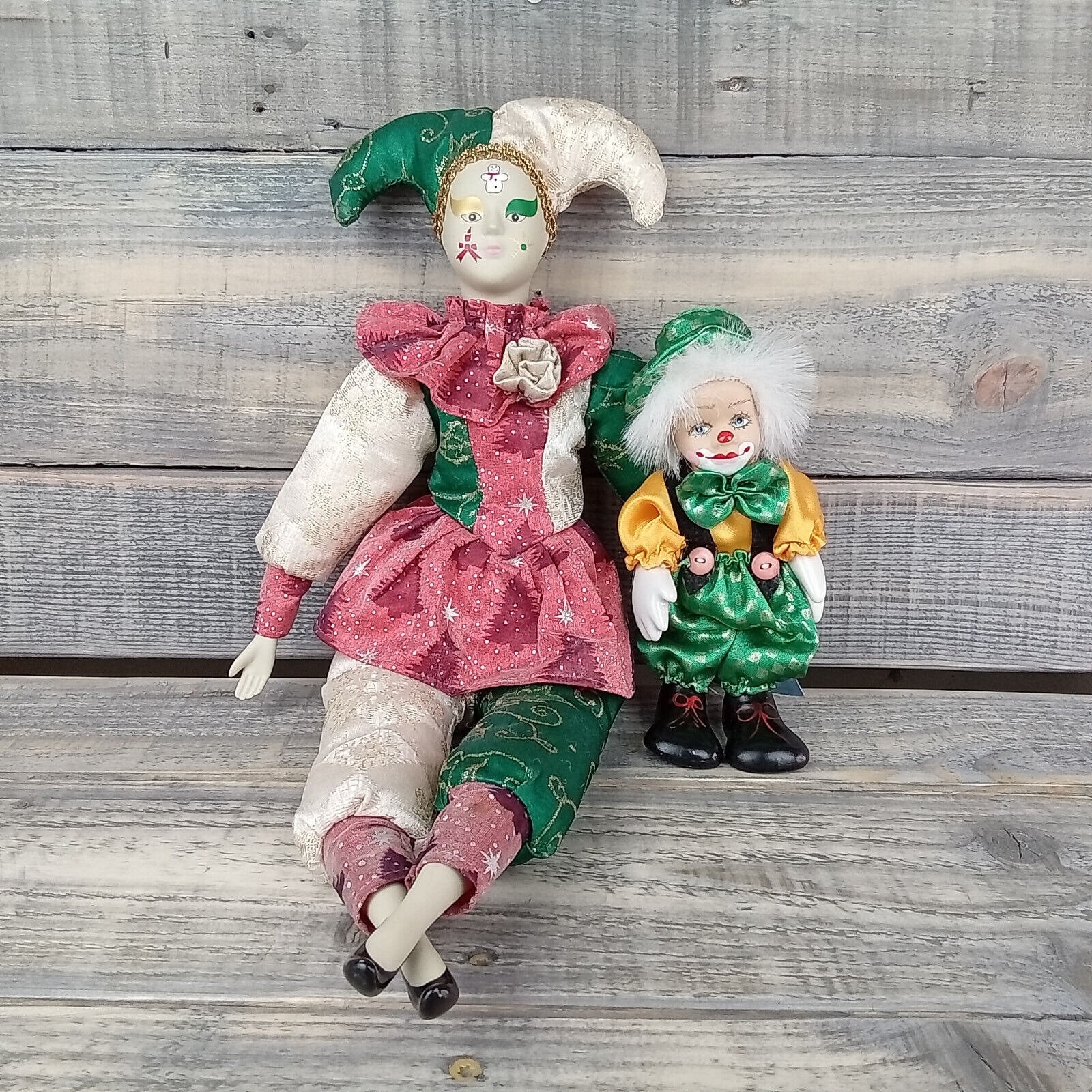 Jester Dolls Ceramic Vintage